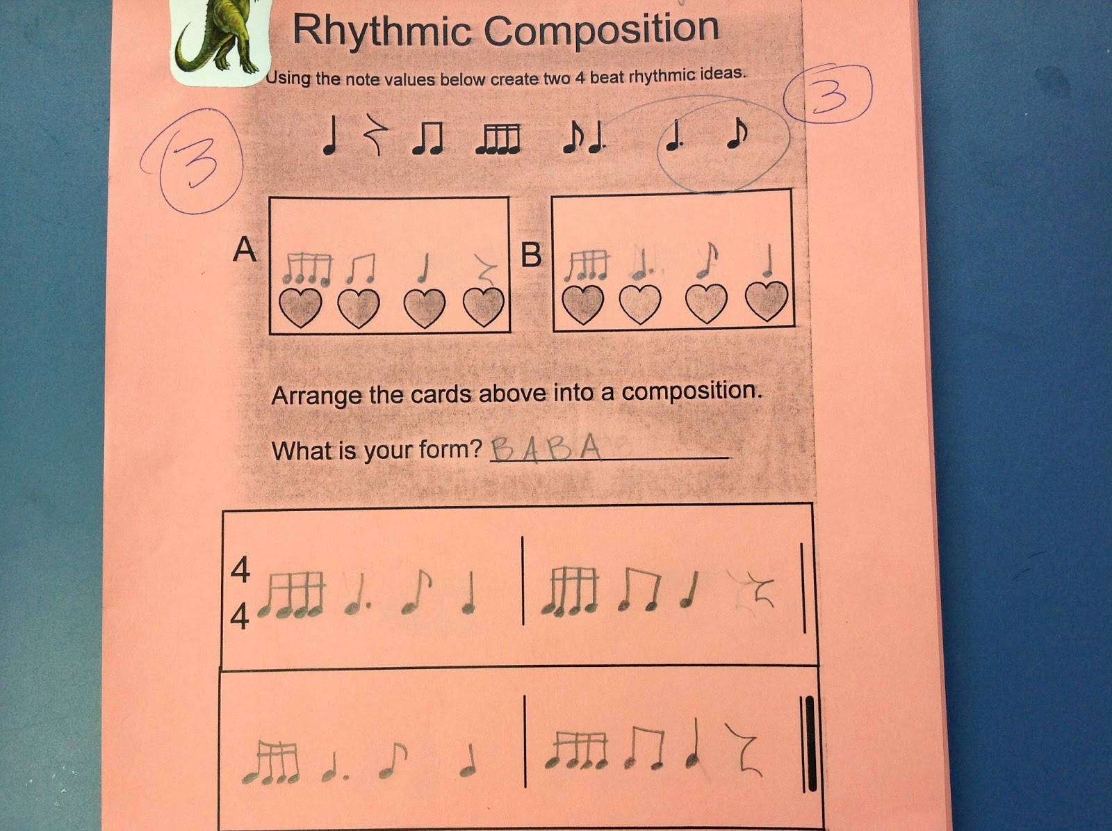 Mrs. Gransee Paral's Music Room: 2nd, 3rd, 4th and 5th Rhythm Compositions